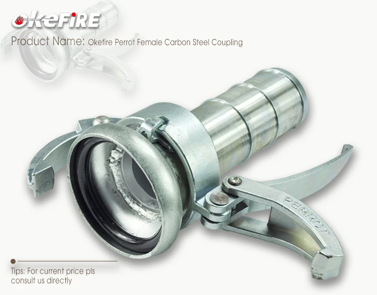 Okefire Perrot Female Carbon Steel Coupling - Durable & Efficient