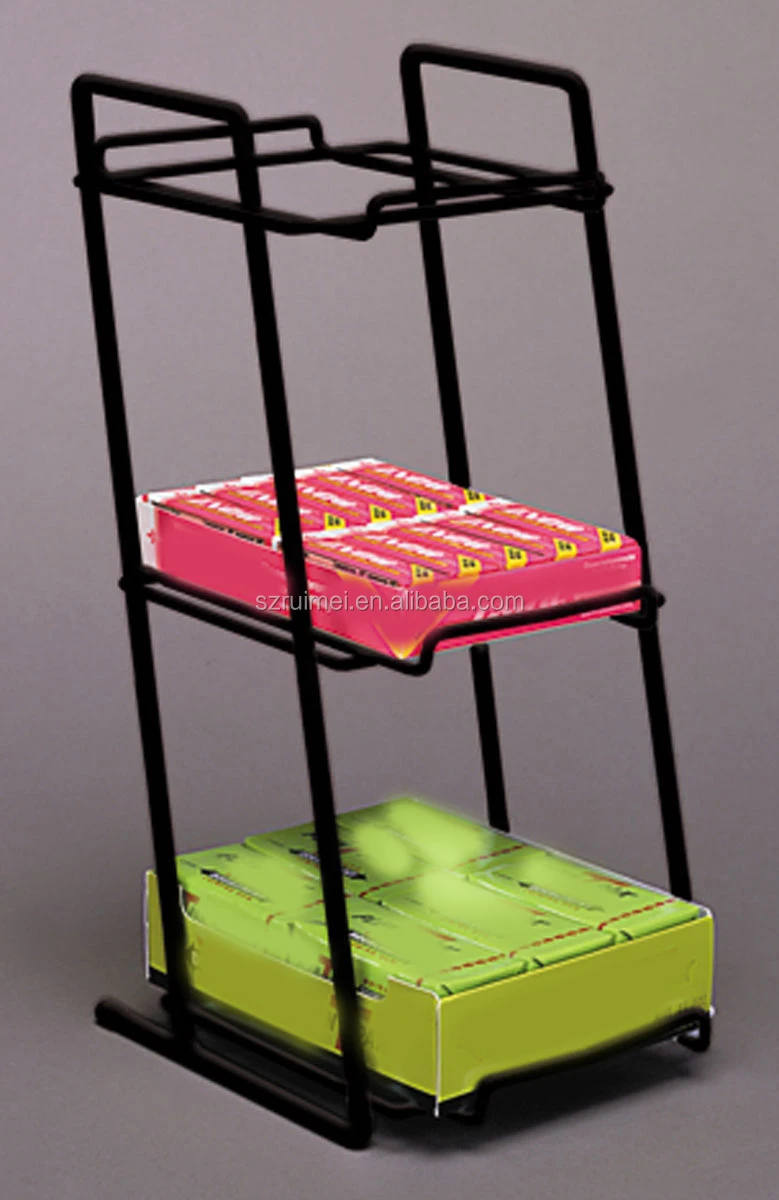 Promotion Counter Retail Boxes Metal Wire Candy Tea Instant Coffee ...