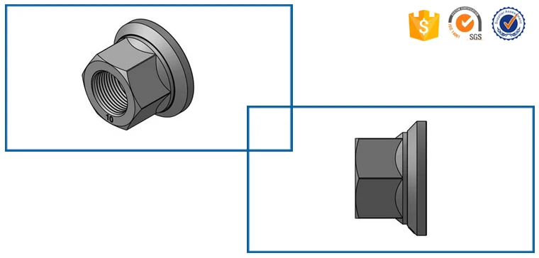 M22x1.5 Two Piece Truck Wheel Nut With Revolving Washer - Buy Truck ...