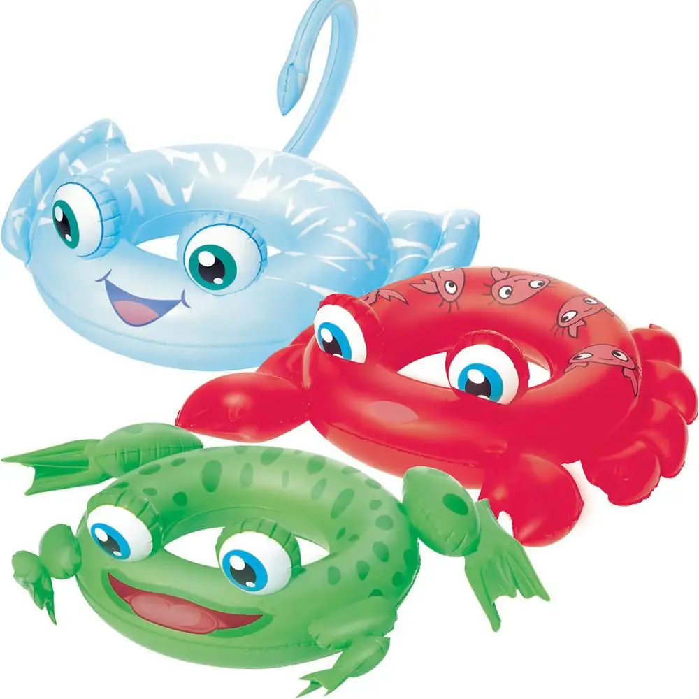 Bestway 36118 Inflatable Classic Donut Shaped Swimming Ring Pool Float ...