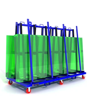 Glass Rack Transport Moving Cart Slab Granite Steel Truck A-frame Sign ...