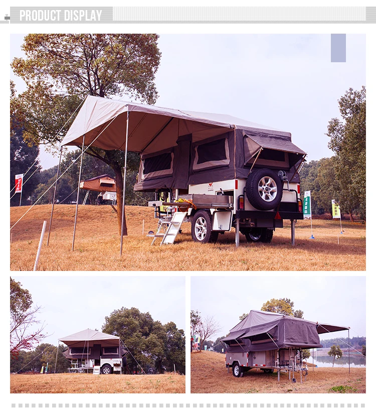 Luxury Folding Tent Off Road Camping Travel Trailer With Customized ...