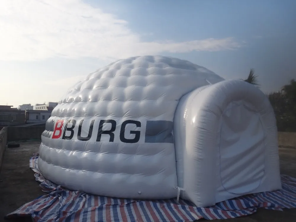 0.55mm PVC Tarpaulin Continous Blow Inflatable Giant Red and White ...