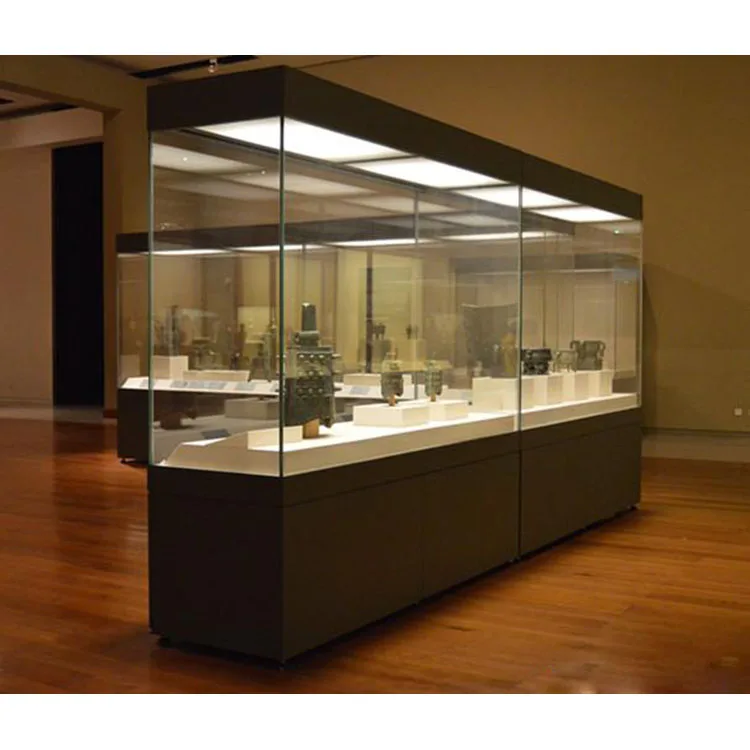 Free-standing museum pedestal display show museum display case, View ...