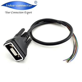 Waterproof Cable Ip67 D-sub 9 Pin Female Rs232 Connector - Buy Rs232 ...