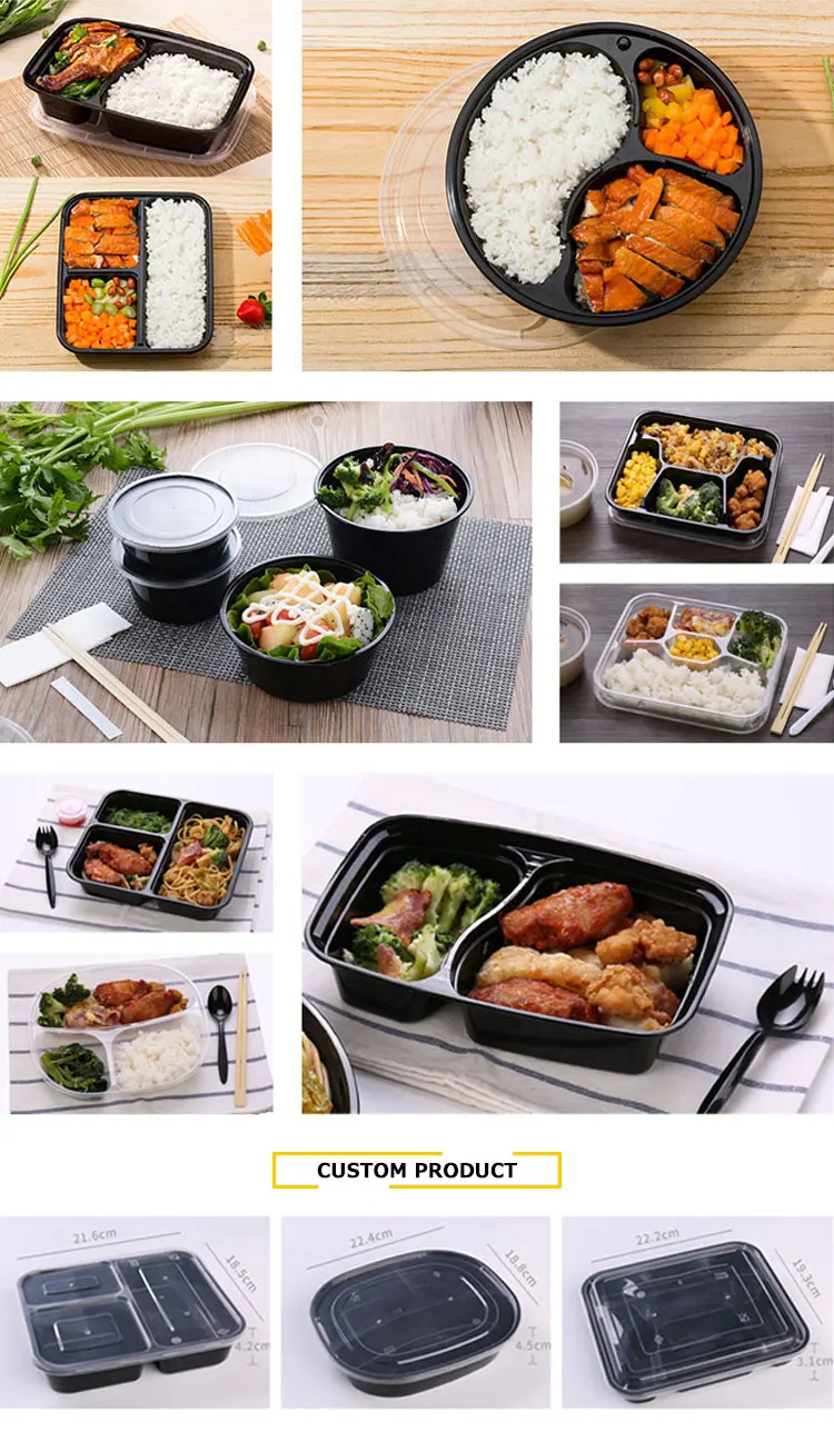 Contenedor Desechable De Plástico Reutilizable Para Comida,Contenedor ...