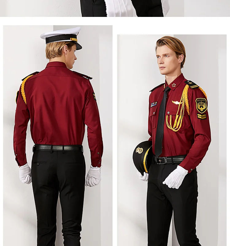 Male Security Guard Uniform Suit | Breathable Safety Attire | OEM Available