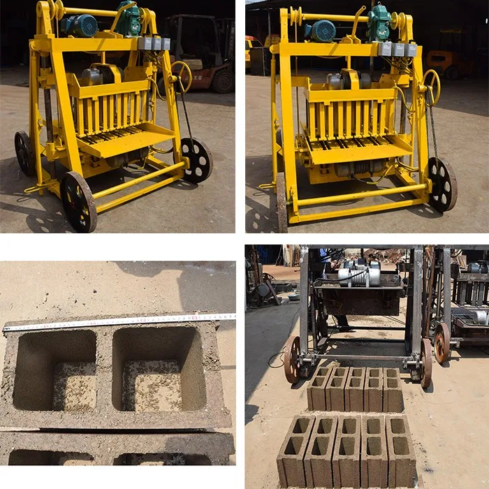 Qt40-3b Manual Concrete Cement Brick Block Making Machine Design - Buy ...