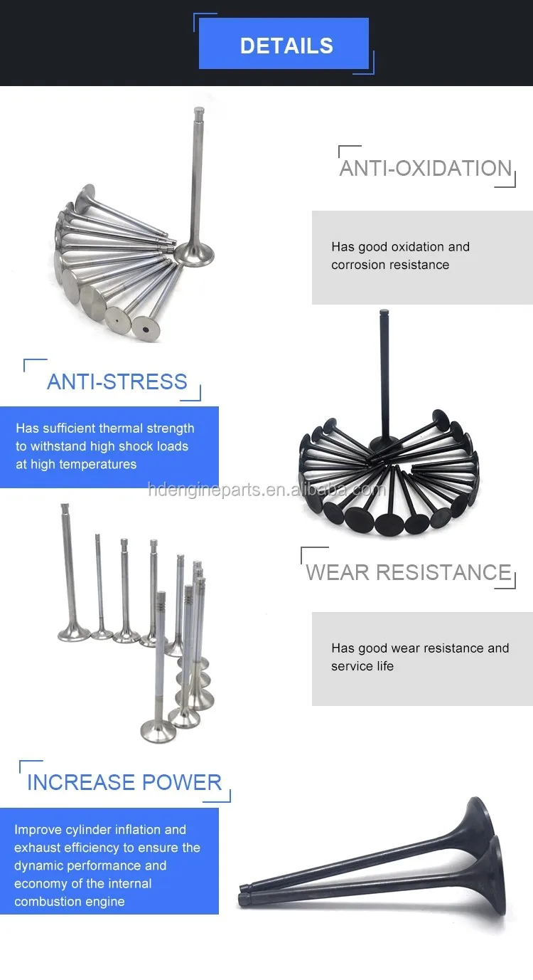 OEM Forged Engine Exhaust Valve Intake Valves for Land Rover 5.0T SC 508PS