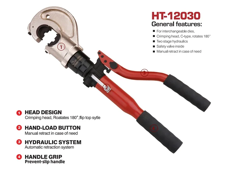 Hydraulic Pressing Tool for Cable Lugs - Reliable & Durable