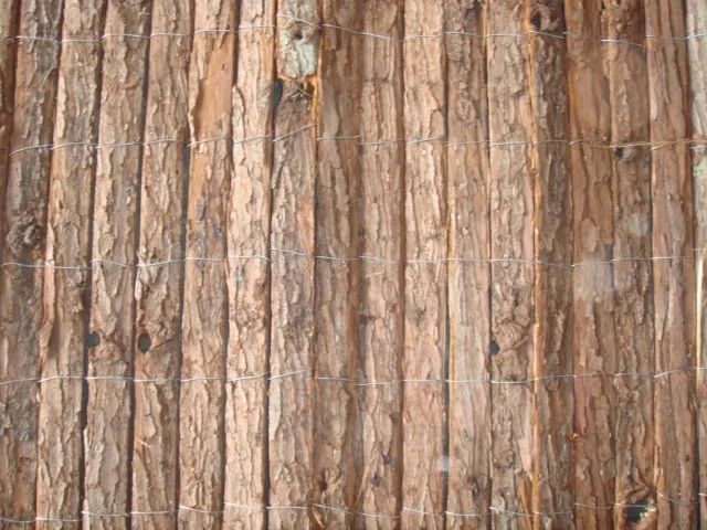 Eco-friendly Bark High Fencing - Natural Garden Screening