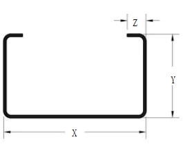 Dimensions of 100x50x5 sizes structural steel c channel bar for ceiling ...