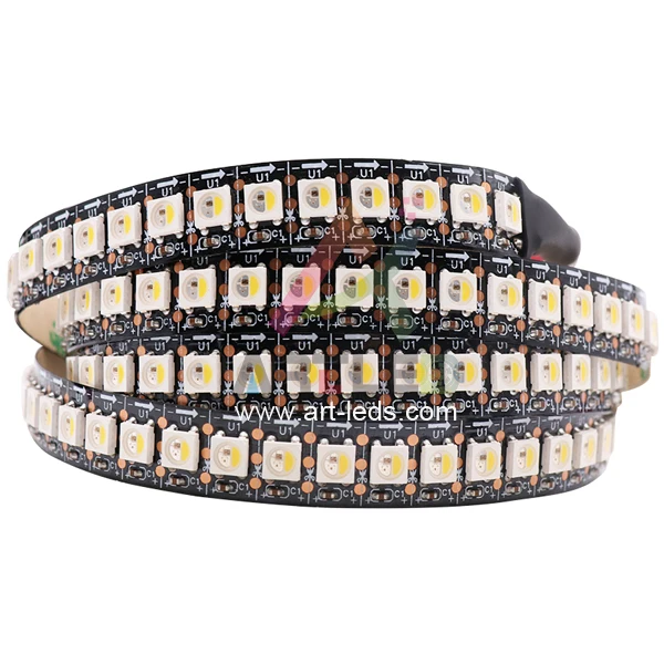 Rgb+w Addressable 5v Led Flexible Pixel Tape Strip Controllable Rgbw ...