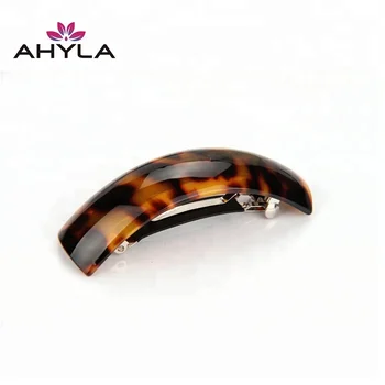 French Women's Thick Brown Barrette Tortoise Shell Goody Vintage Hair ...