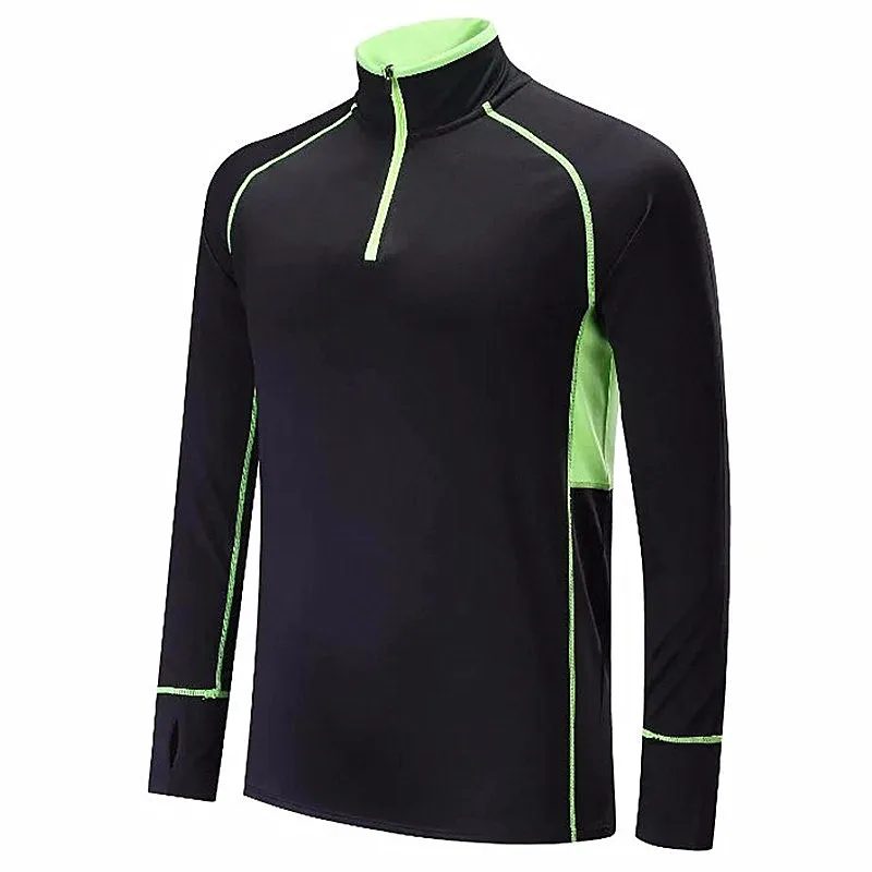 New Design Polyester/spandex 1/4 Zip Pullover Sport Shirts For Men In ...
