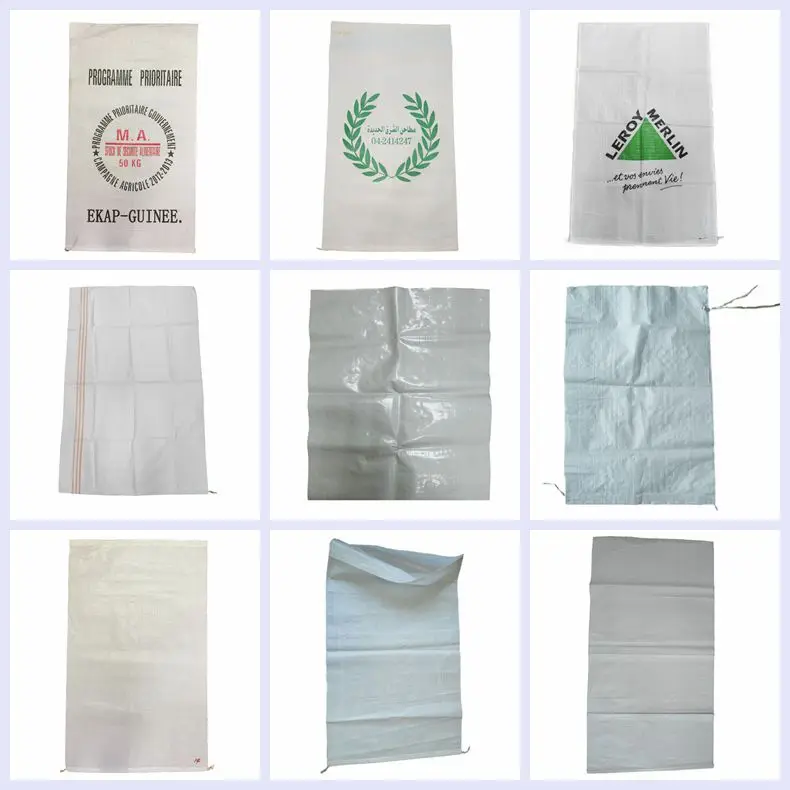 25kg 30kg 50kg PP Woven Rice Packaging Bags - Durable & Recyclable