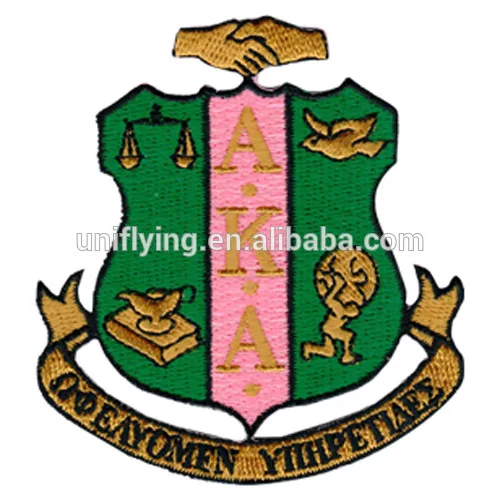 Customized Aka Design Embroidered Sorority Patches - Buy Custom ...