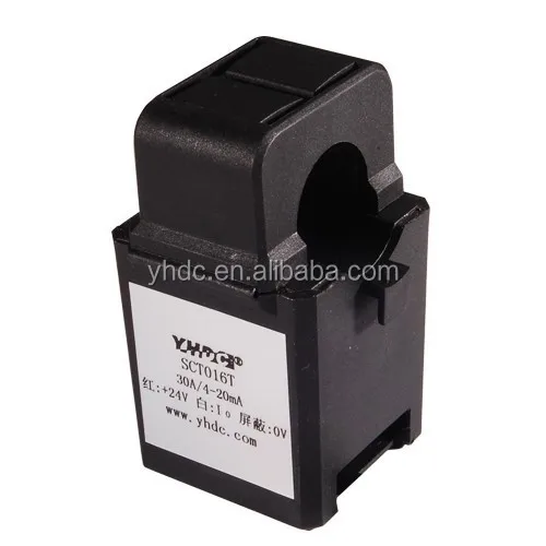 Ac Current Transducer 4-20ma Dc Output Split Core Current Transducer ...