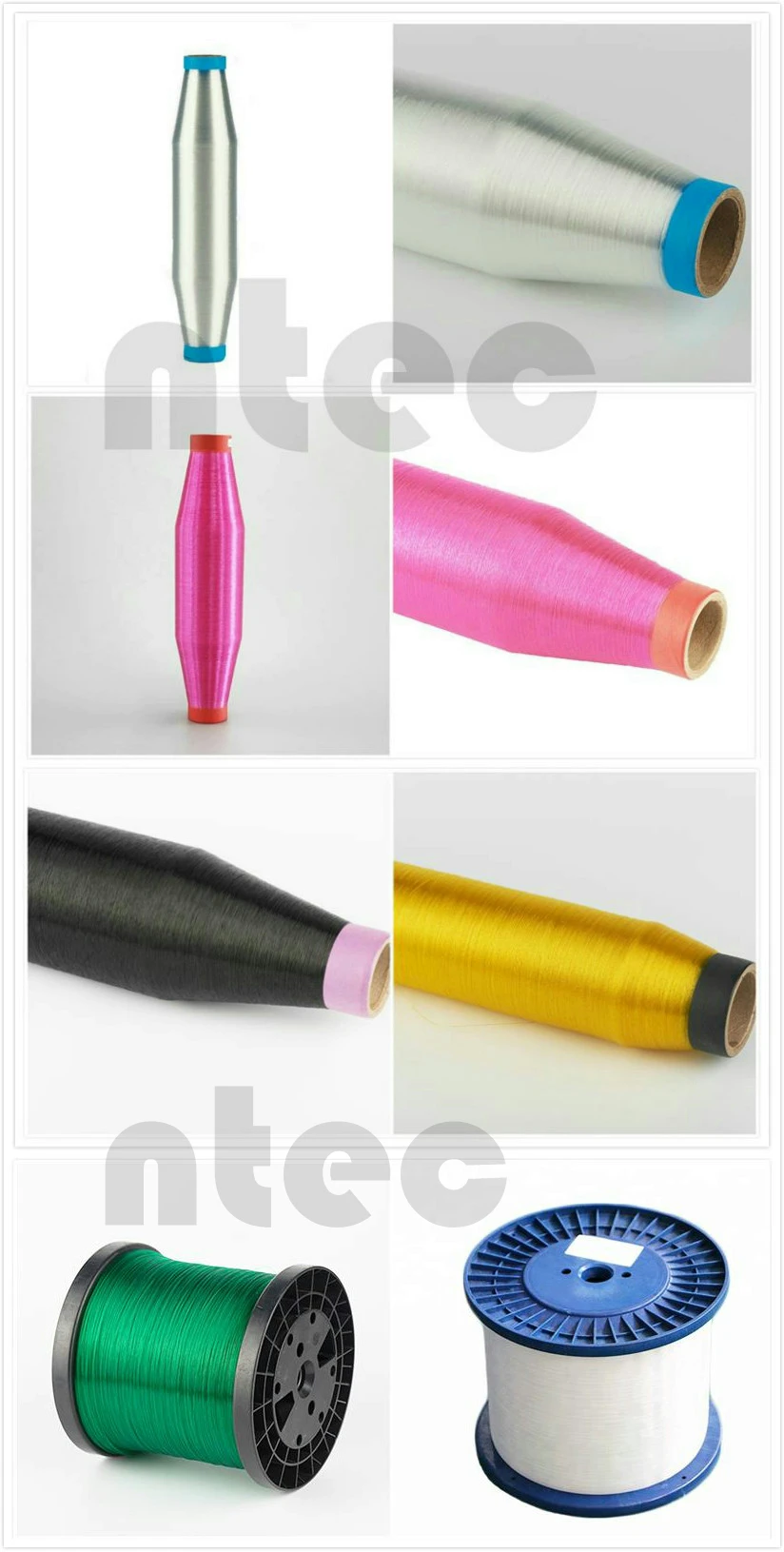 0.12mm 150denier Polyester Monofilament Yarn For Warp Knitting - Buy ...