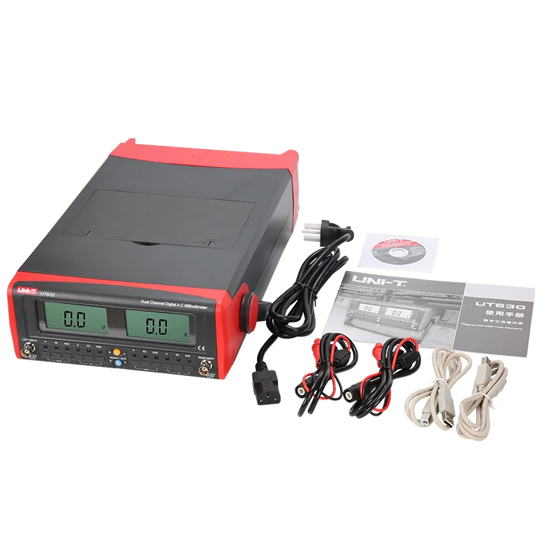 Uni-t Ut632 Dual-channel Digital Display Ac Millivolt Meter Ac Voltage ...