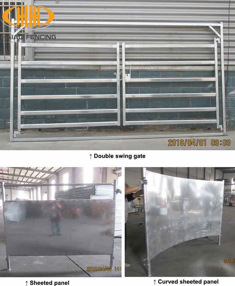 Sliding Gate Man Gate Race Bow Available Heavy Duty Cattle Yard Panels ...