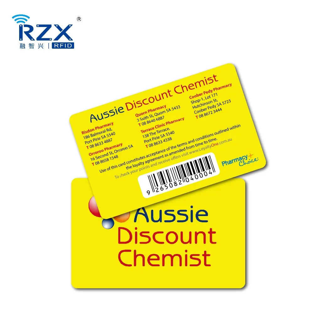 CR80 PVC Magnetic Card with QR Code for Supermarket Loyalty