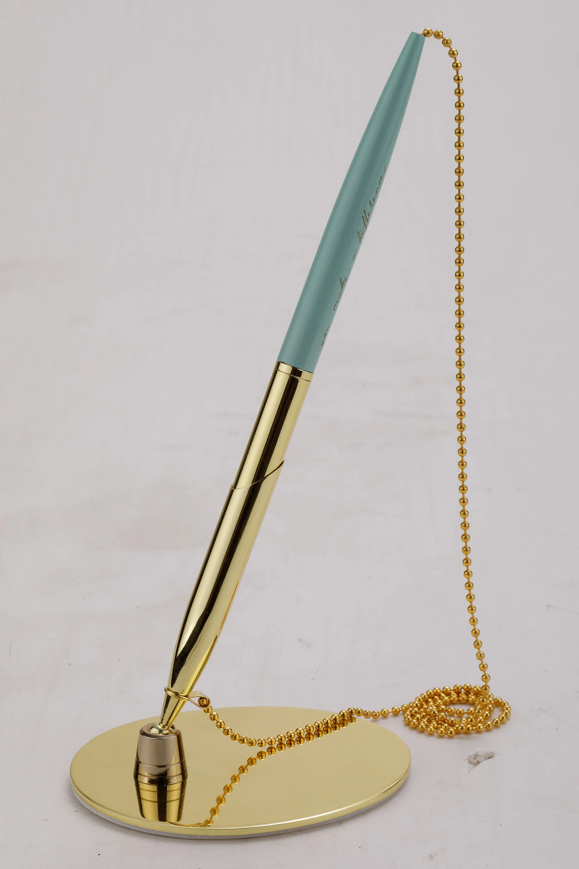 Table/desk Ballpoint Pen With Chain And Pen Holder,Desktop Pen ...