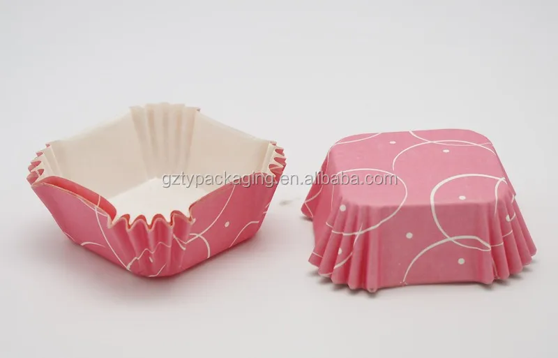 Wholesale Custom Printed Baking Cup Liners - Pink Cupcake Liners