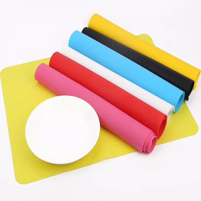 Colored Food Grade Kids Foldable Silicone Food Placemat Silicone Baking ...