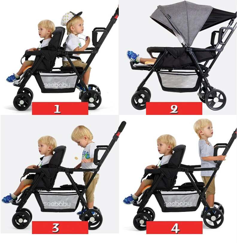 T12 Detachable Twins Baby Stroller Factory Direct Supply Baby Stroller ...