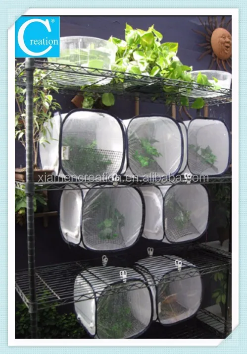 Large Pop Up Polyester Reptiles Screen Cage,Collapsible Reptiles Cage ...