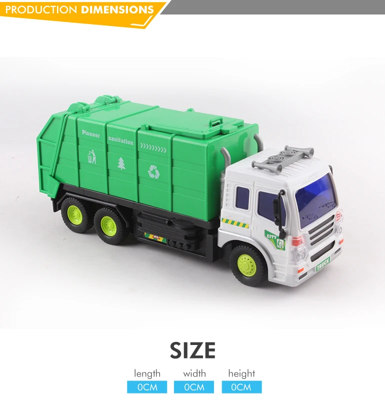 Think Green, Think Clean - 4ch Remote Control Garbage Truck Toy