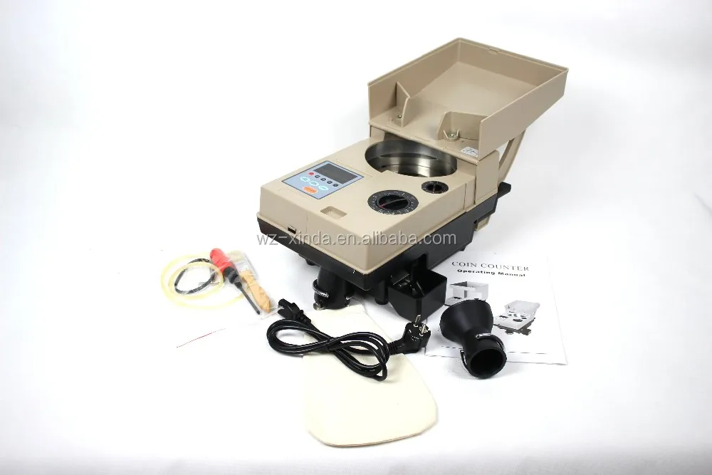 XINDA Heavy Duty Coin Sorter and Counter - 1500 Units/min