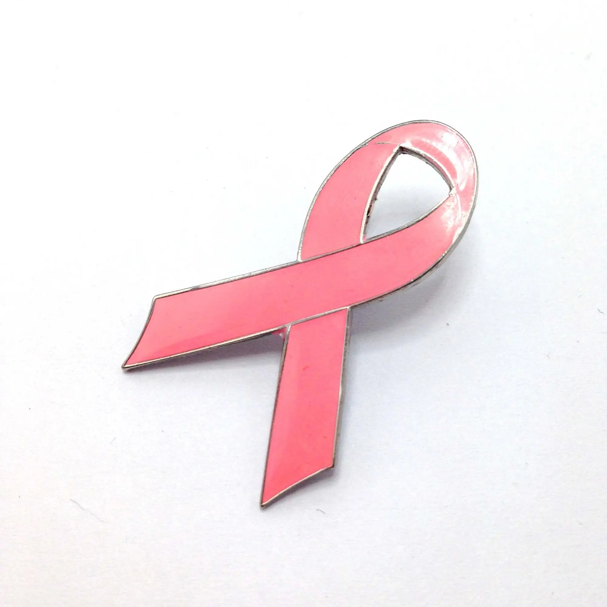 Wholesale Hot Pink Ribbon Metal Pin Badge - Buy Pink Ribbon Metal Pin ...