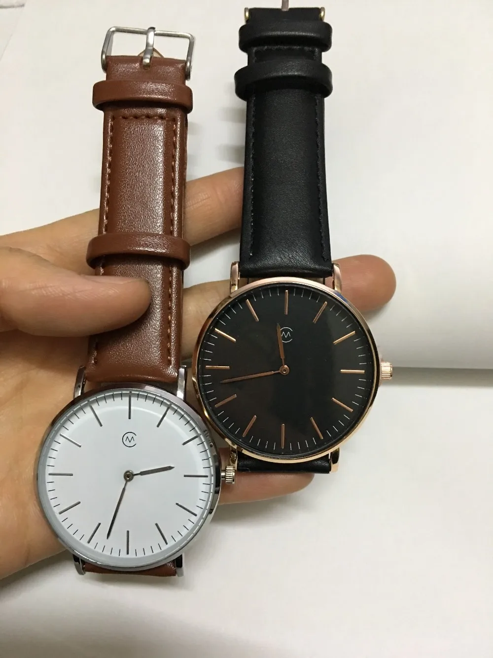 Dropshipping 2019 High Quality Minimalist Leather Strap Can Waterproof ...