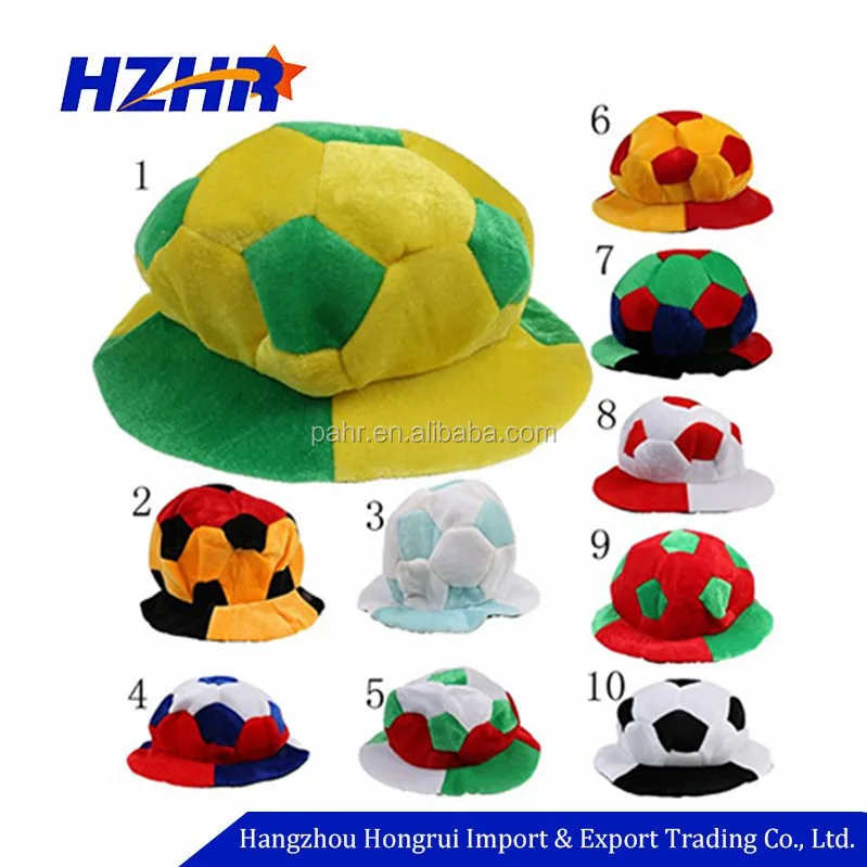 World Cup Football Soccer Style Bucket Hat Football Fans Fancy Dress ...