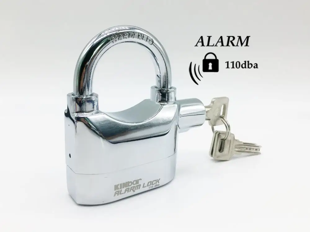 Kinbar Zinc Alloy Black Anti-theft Motorcycle Alarm Lock 110db Alarm ...