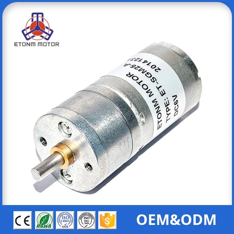 Motores Eléctricos Pequeños De 6v Y 12 V,Alta Torsión Con Engranajes ...