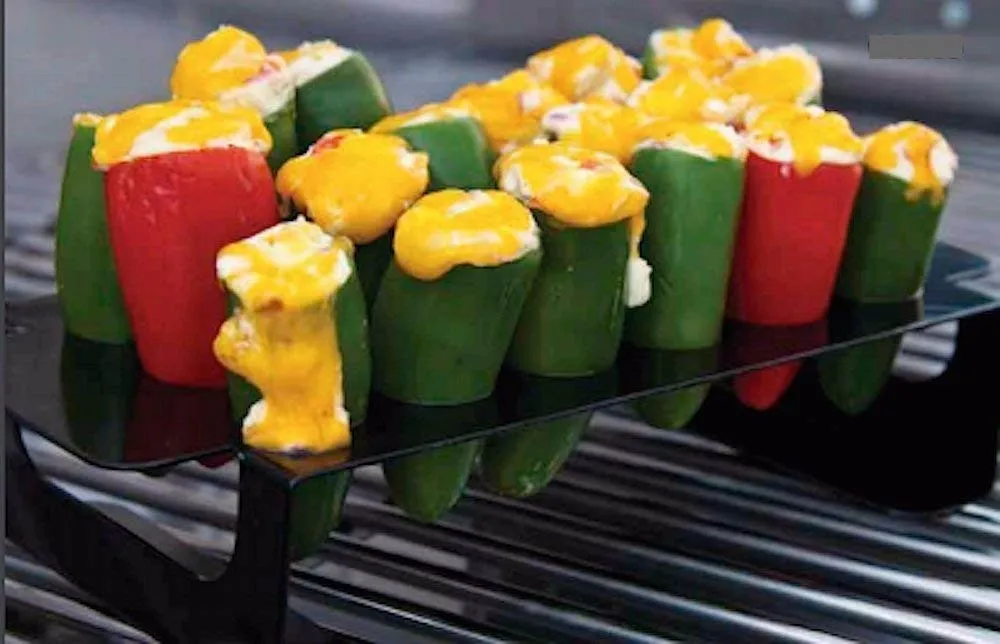 18 Holes Non-stick Jalapeno Popper Rack,Black Pepper Grill Roasting ...