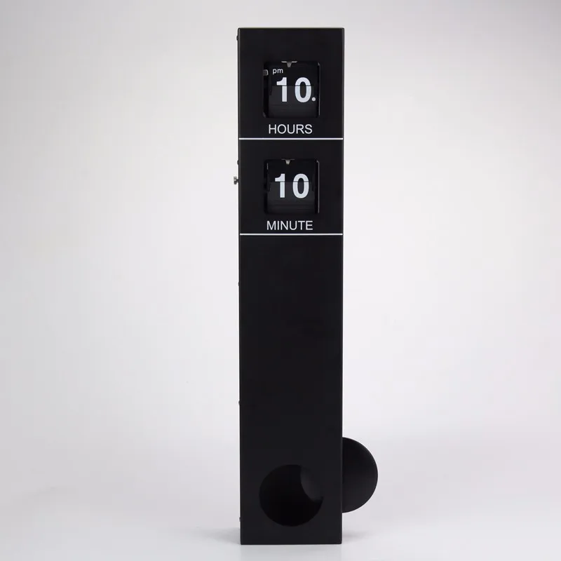 Elegant Modern House Vertical Auto Flip Wall Clock Great Design ...