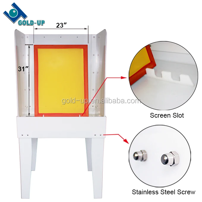 Cheap Manual Silk Screen Washing Booth For Screen Printing Frame - Buy ...