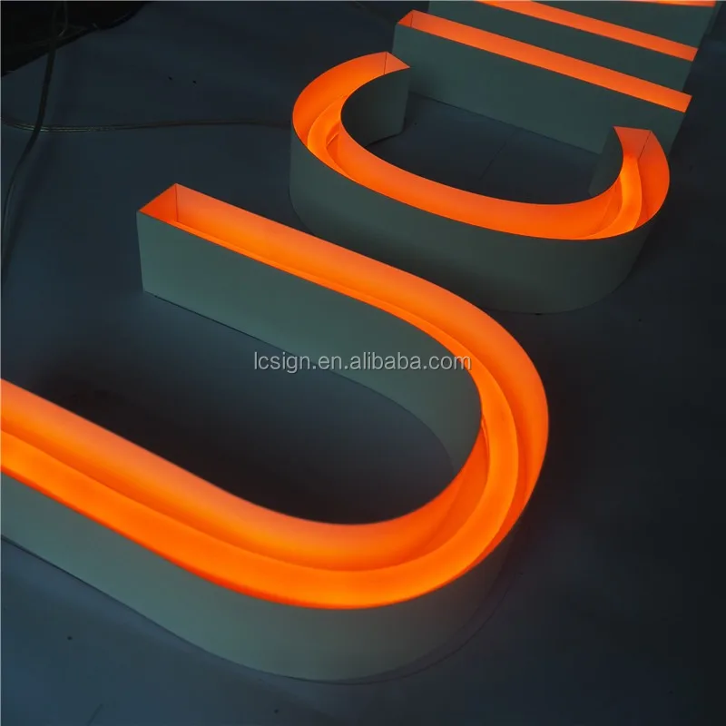 Letrero De Neón Acrílico Blanco Led Irrompible Montado En La Pared ...