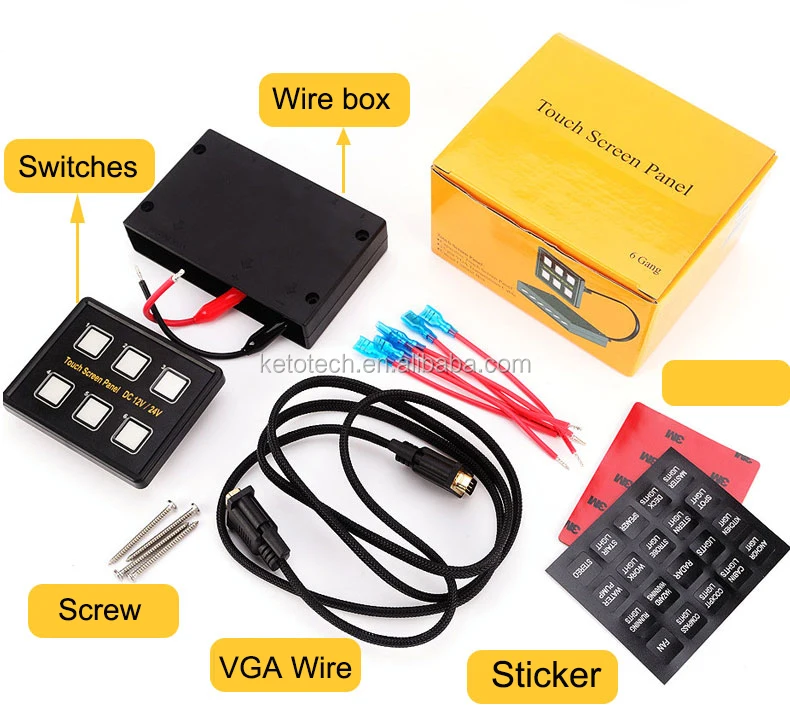 Factory Directly Marine Boat Caravan 12v Touch Screen Switch Panel ...