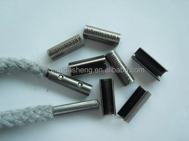 Engraved Logo Metal String Tips/metal Lace Tips /belt Metal Tip End On ...