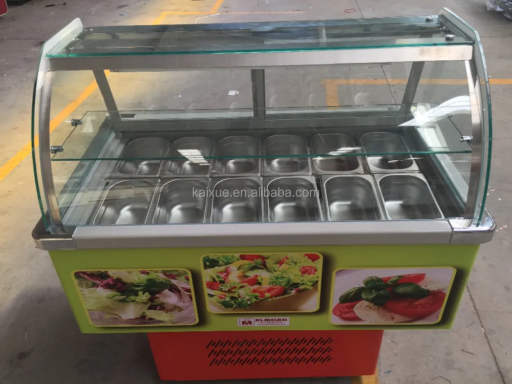 Small Salad Display Refrigerator Freezer - Buy Salad Refrigerator,Salad ...
