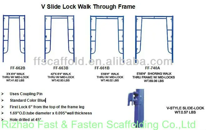 3'x6'7" Waco Red Style Frame Scaffolding Set - Buy Waco Frame,Waco ...