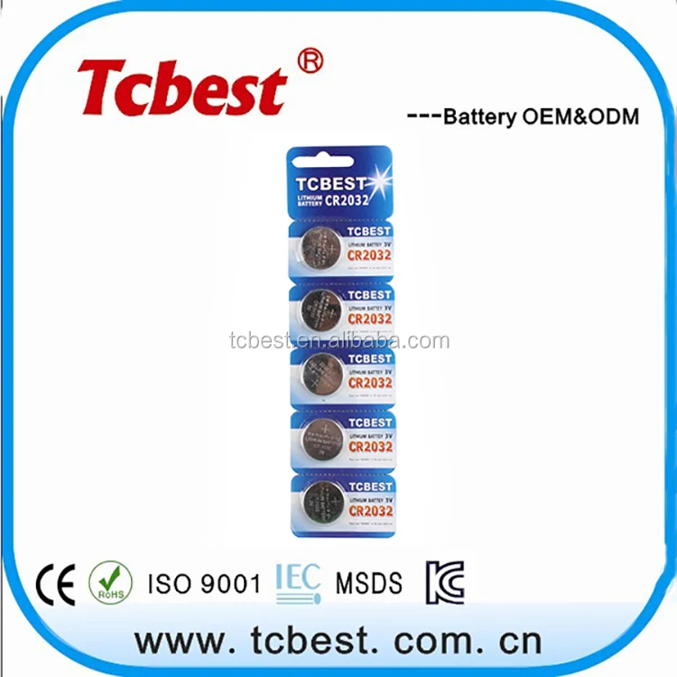 Lir2032 Rechargeable Button Battery 5v Button Cell Cr1820 Battery - Buy ...