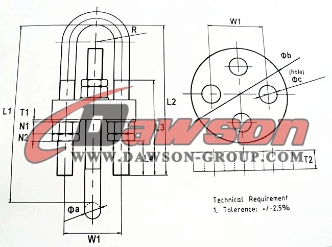 U-adjuster Tensioner; U-adjuster Shackle;dog Bone Shackle - Buy U ...