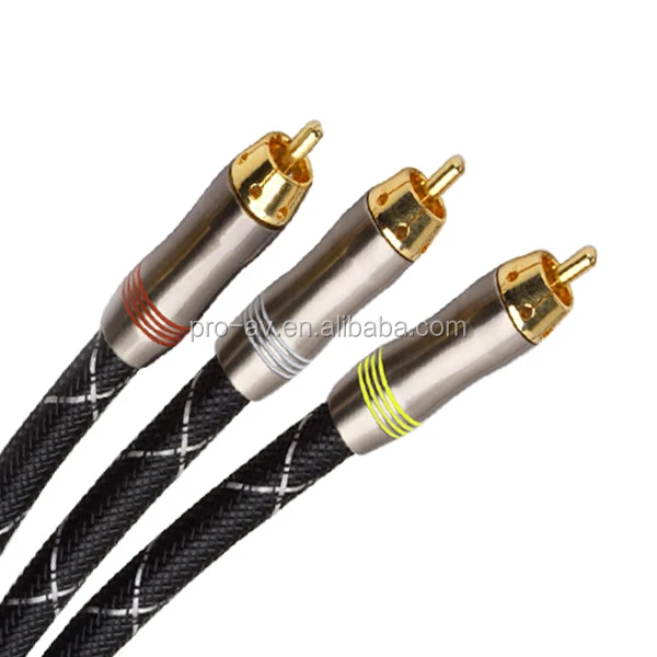 High Quality Rca Audio Cable Rca To Rca 24k Gold Plated Oxygen Free ...