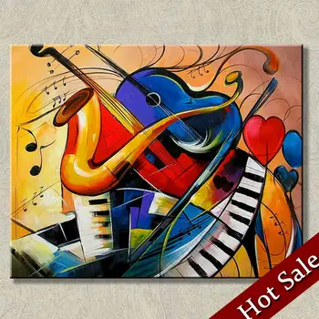 Surrealist Painting Abstract Art Music Theme,High-quality Hand-painted ...